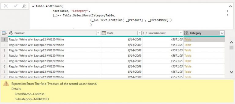 Nested functions and Table.Buffer() - Exceed