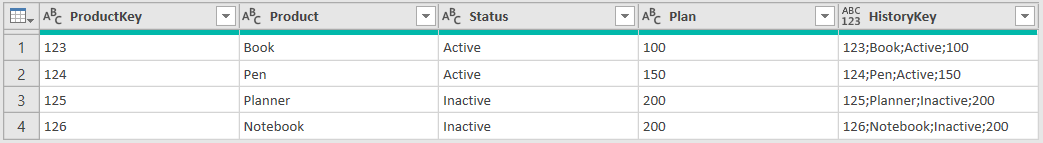 How to track changes in the table in Power Query - Exceed